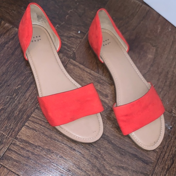Shoes | Red Slip On Sandals | Poshmark